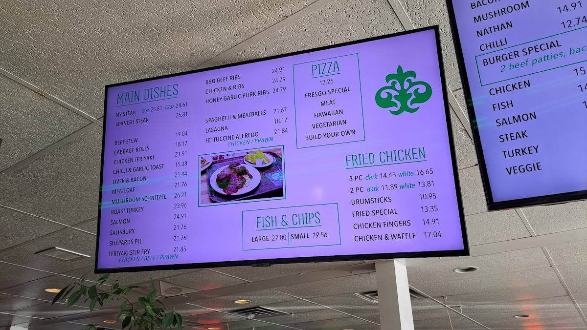 Menu at Fresgo Inn Restaurant(Best Price on Website!), Surrey
