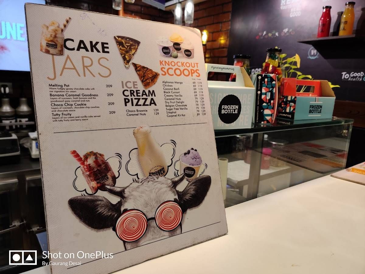 Menu at Frozen Bottle - Milkshakes, Desserts, and Ice Cream, Vijayawada