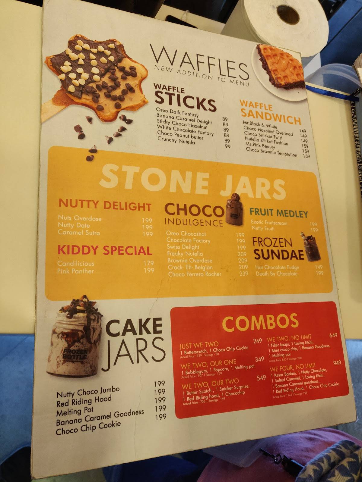 Menu at Frozen Bottle - Milkshakes, Desserts, and Ice Cream, Chennai, OMR