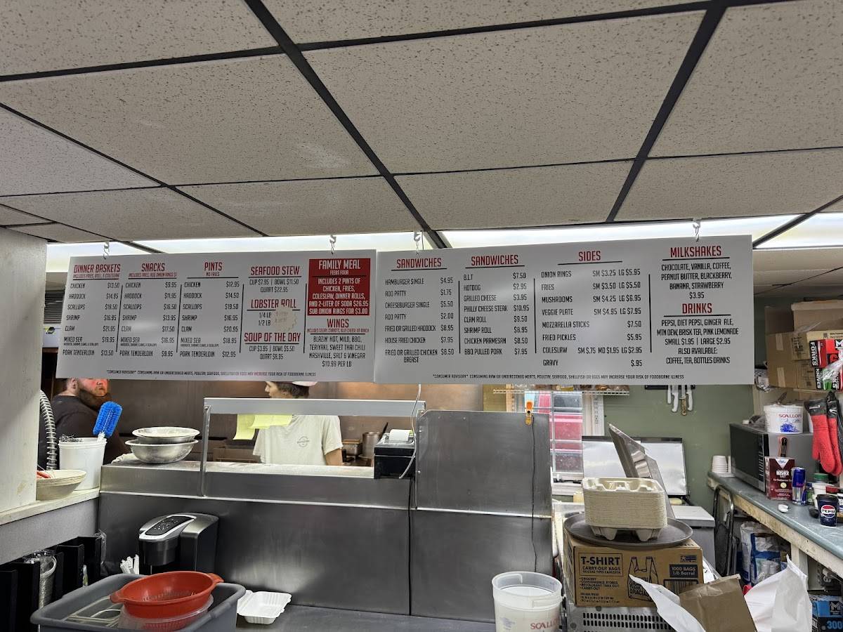 Menu at Frye House restaurant, Farmingdale, 557 Maine Ave