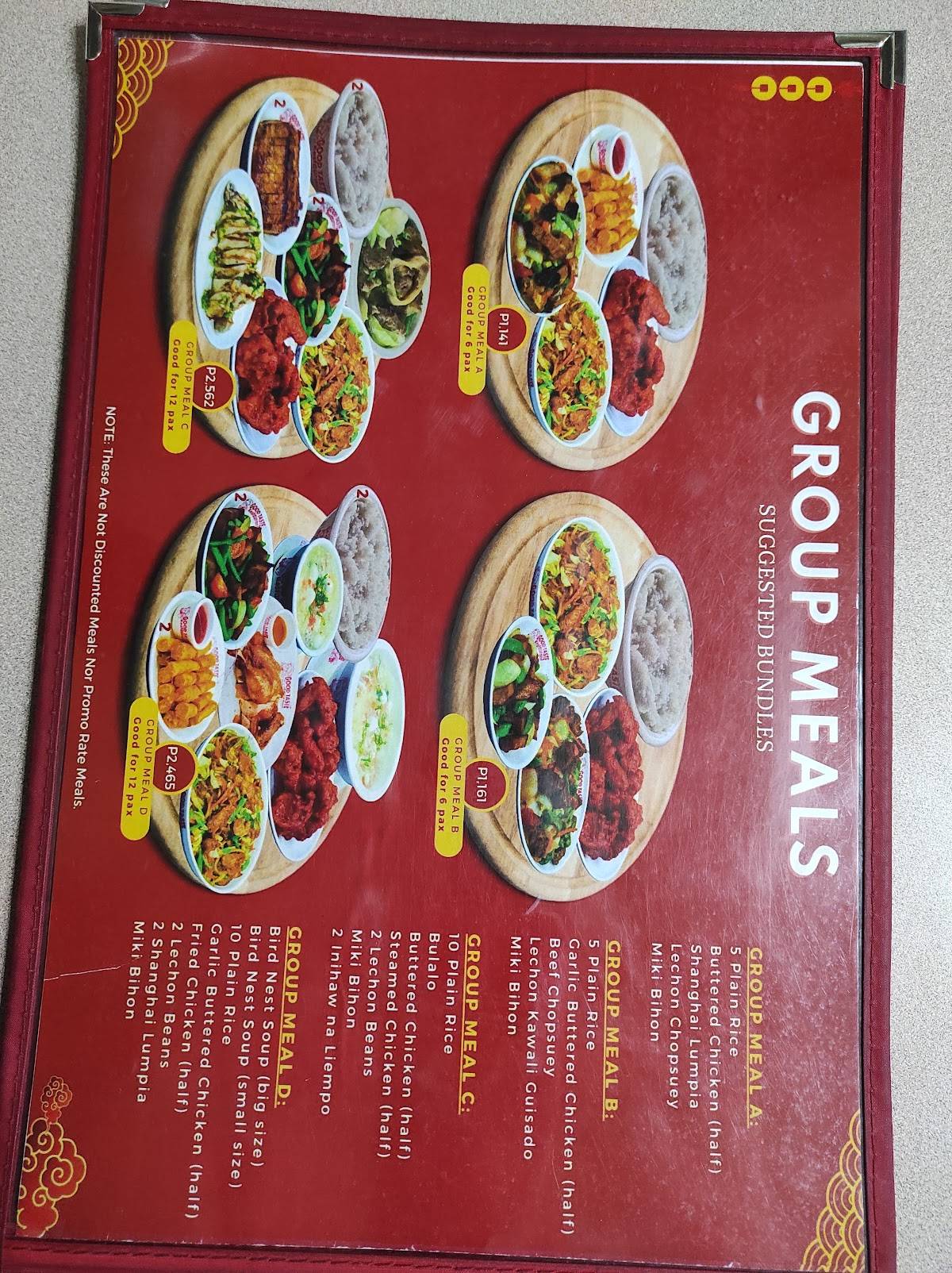Menu at GOODTASTE RESTAURANT, Baguio, Otek St