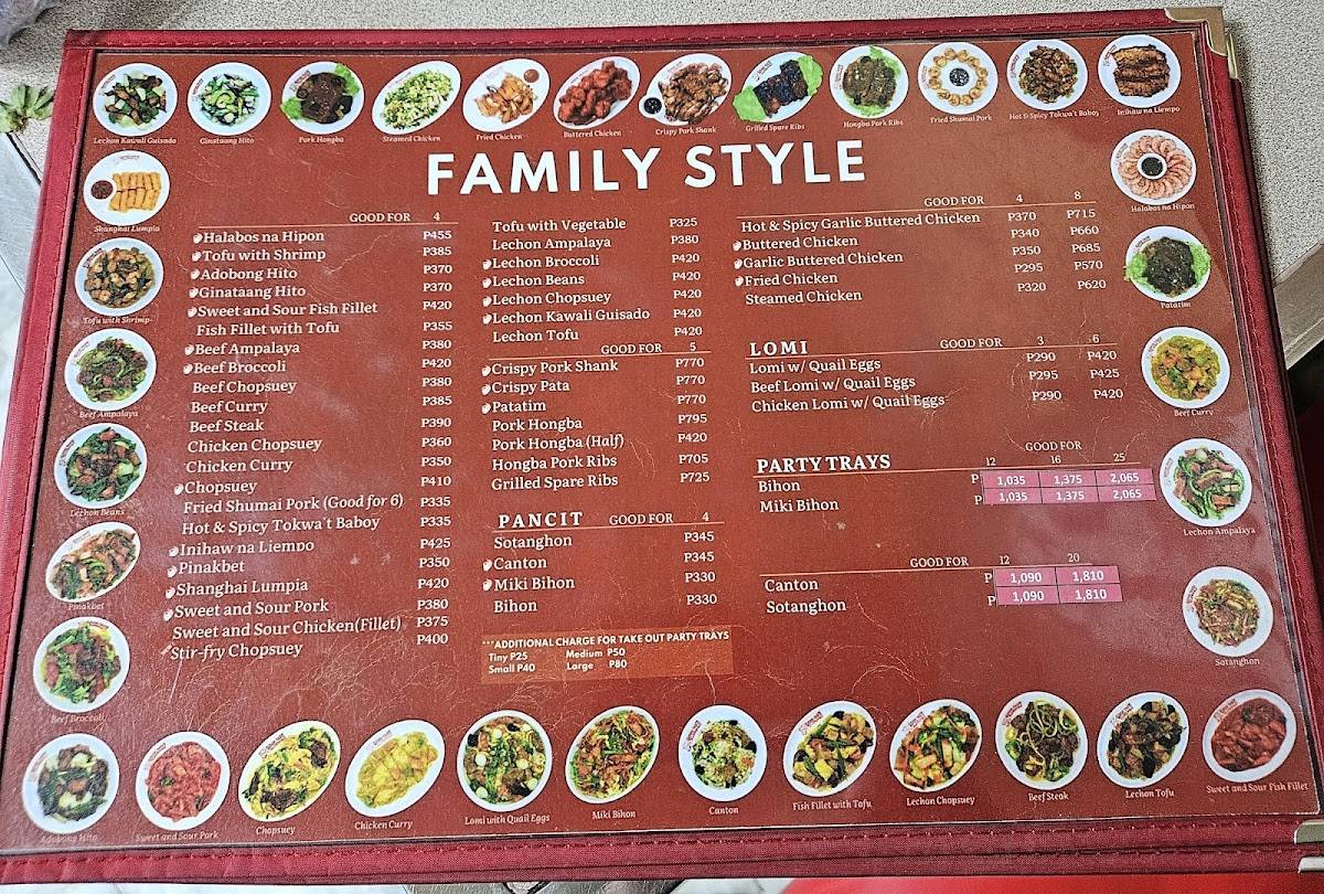Menu at GOODTASTE RESTAURANT, Baguio, Otek St