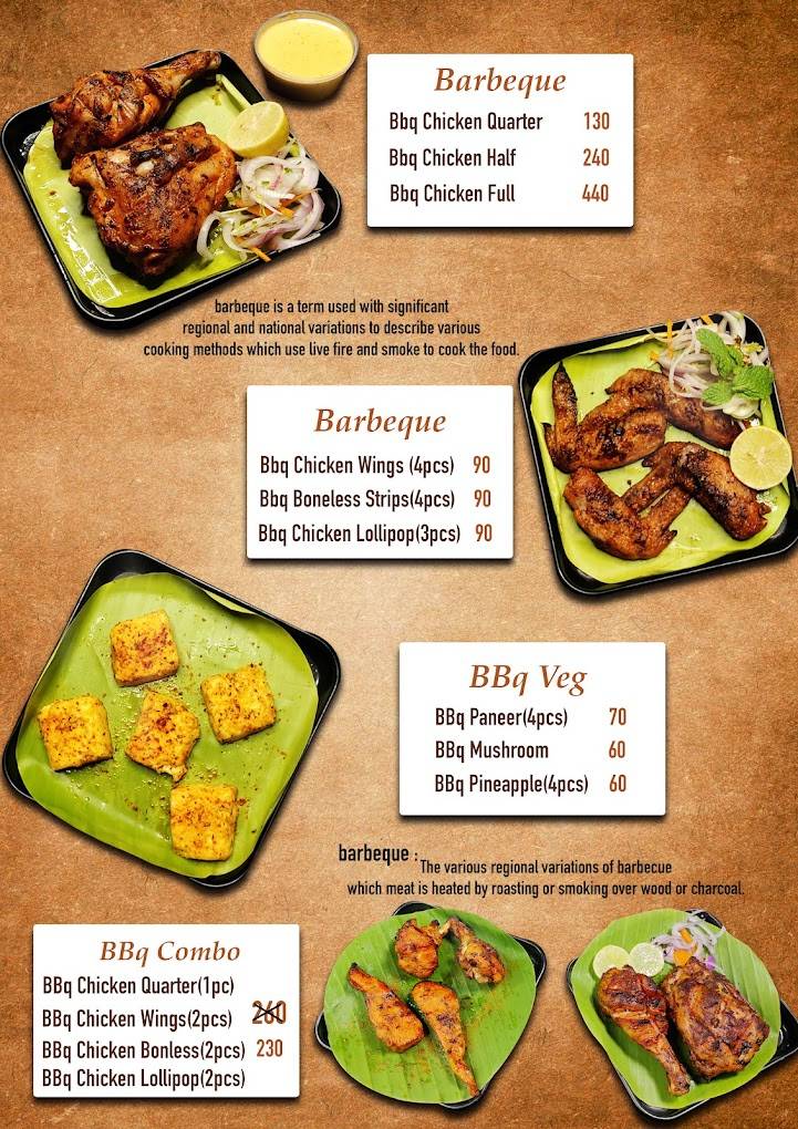 Menu at Grillland Barbecue, Chennai