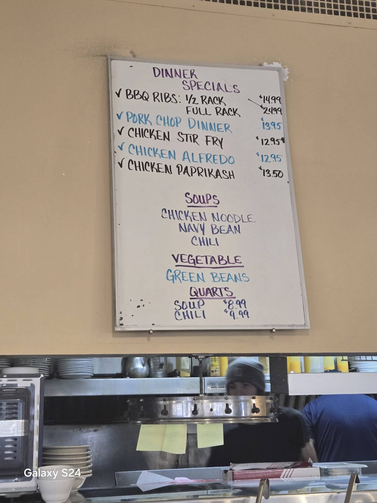Menu at Gander's Family Restaurant, Luna Pier
