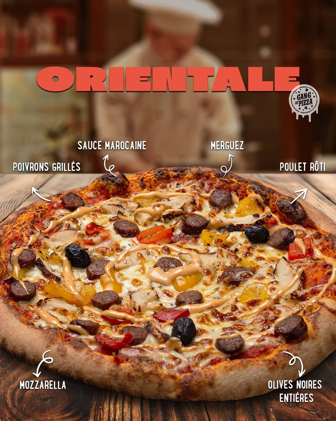 Menu at Gang Of Pizza pizzeria, Saint-Coulomb