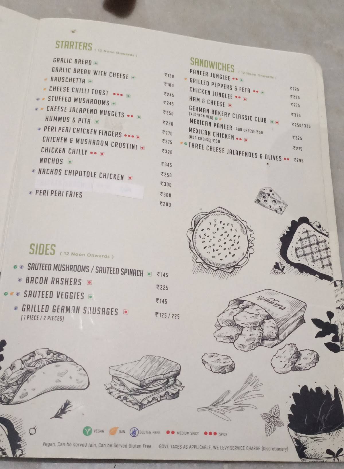 Menu at German Bakery Mumbai, Mumbai, 5