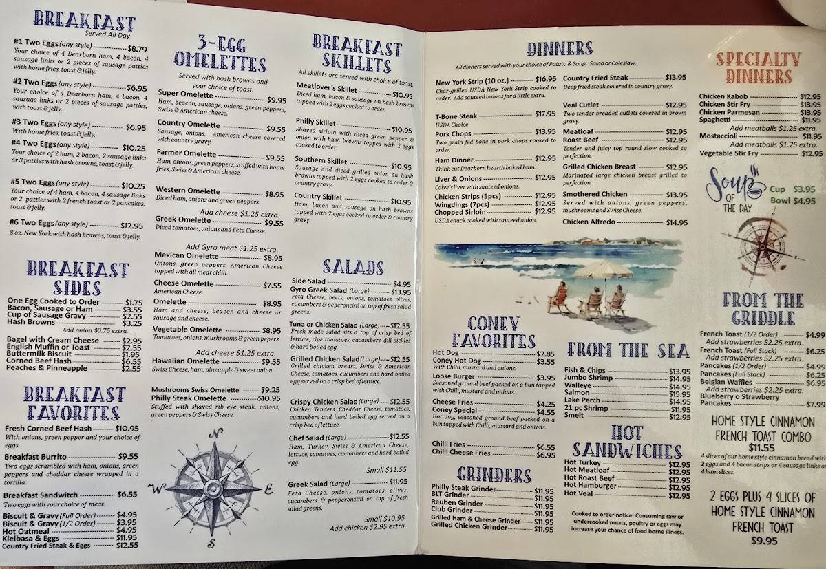 Menu at Gibraltar Grill Inc restaurant, Gibraltar
