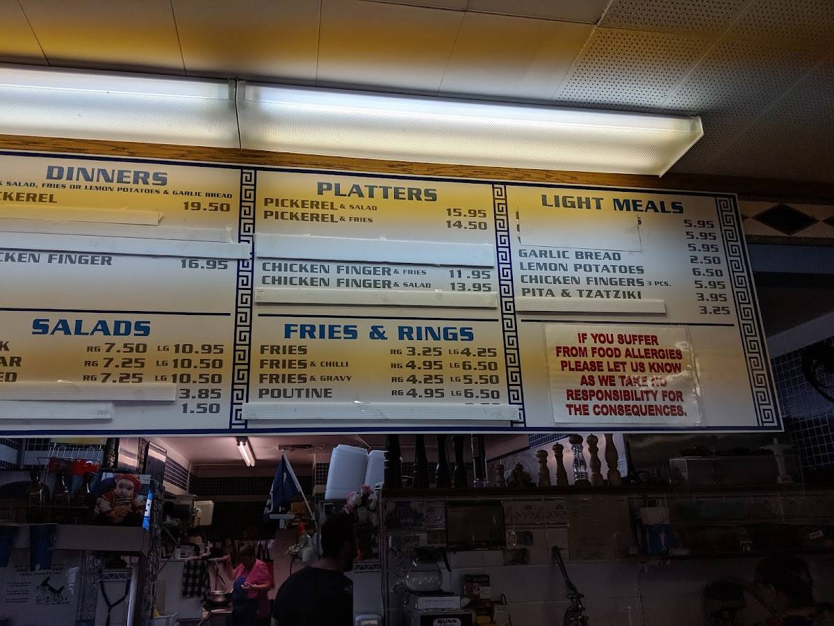 Menu at Beach Boy Restaurant, Gimli