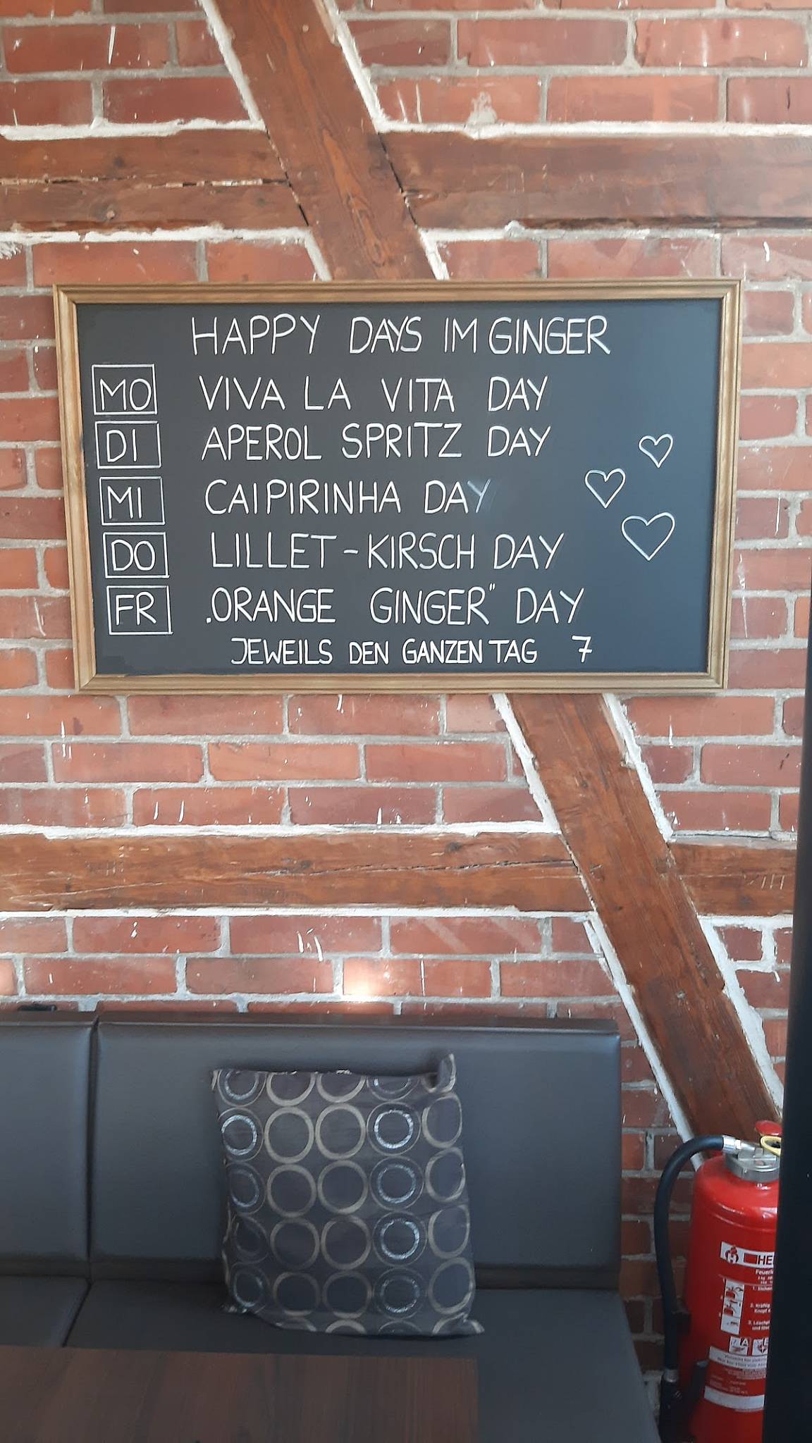 Speisekarte von "Ginger" Café - Restaurant - Bar, Ahrenshoop