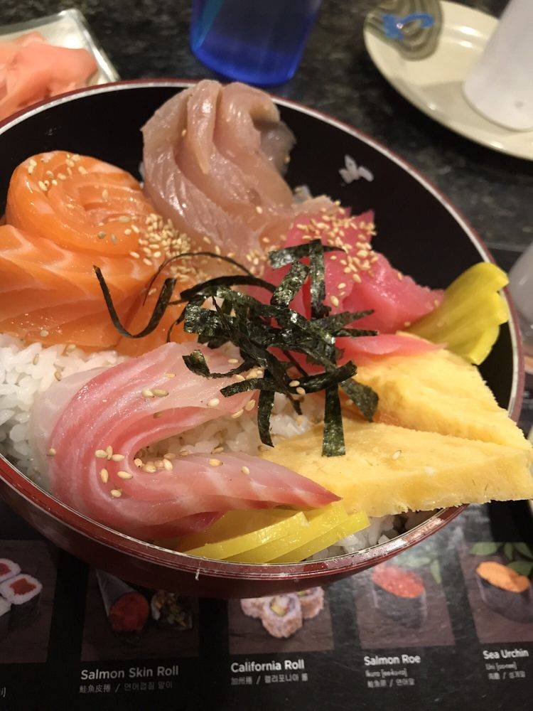 Menu at Ginza Sushi restaurant, Parañaque