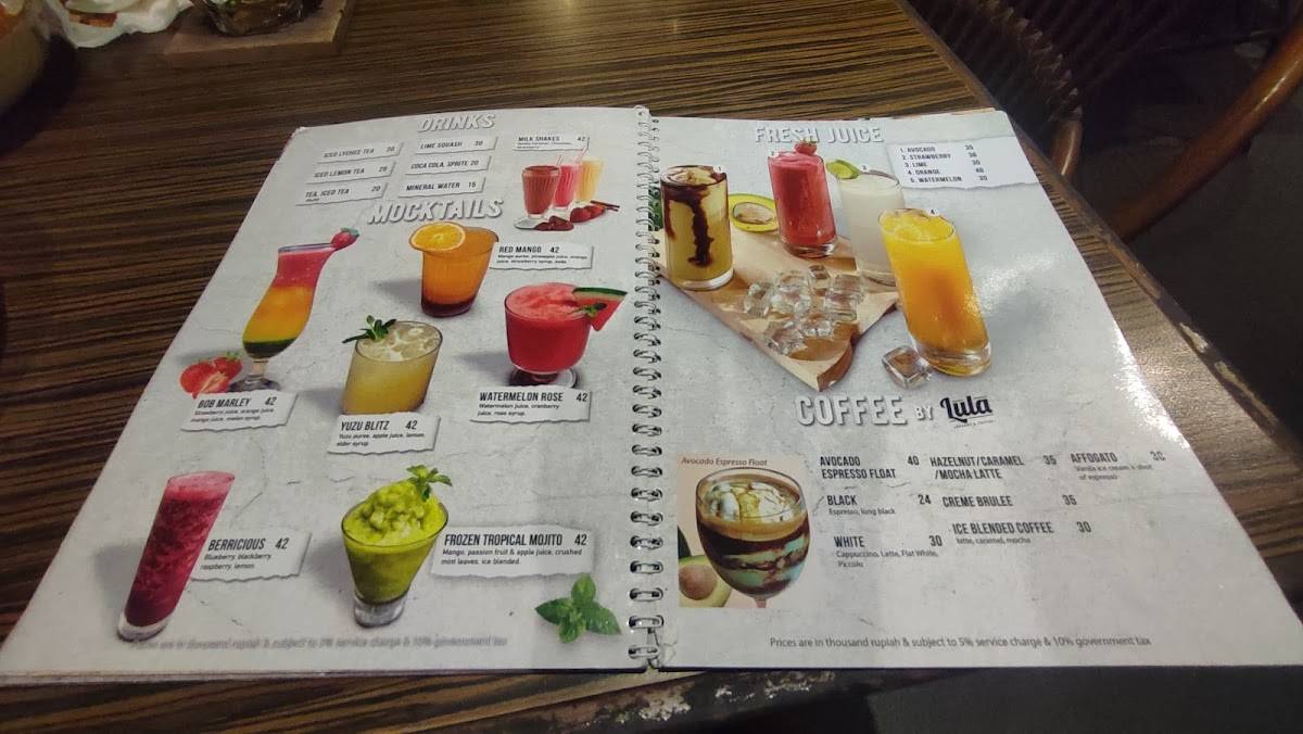 Menu at Glosis Restaurant, Bandung, Jl. Citarum No.12