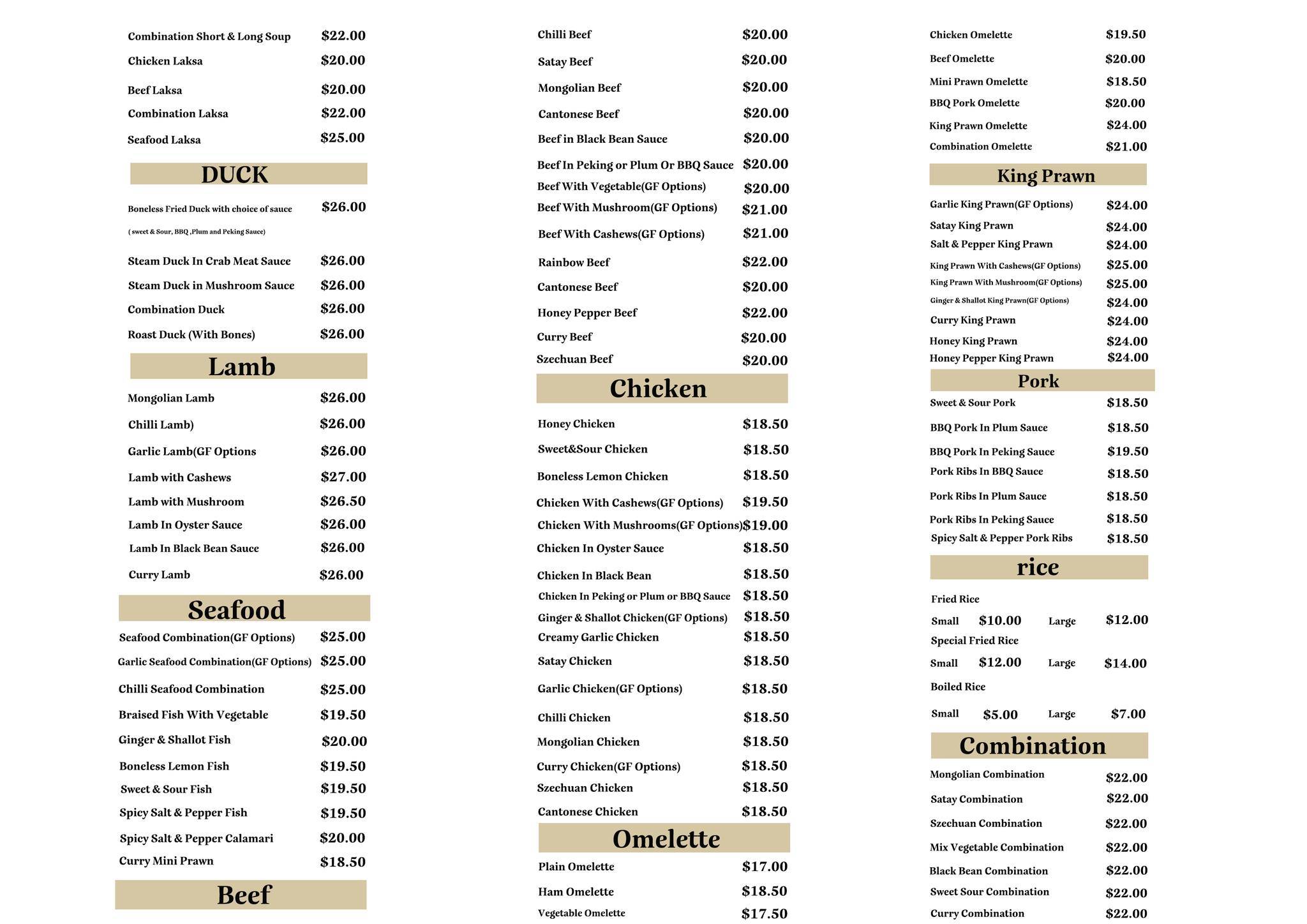 Menu at Golden Century Chinese Restaurant Bowling Club, Canowindra
