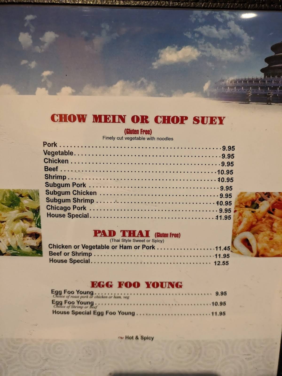 Menu at Golden Palace Restaurant, Milford