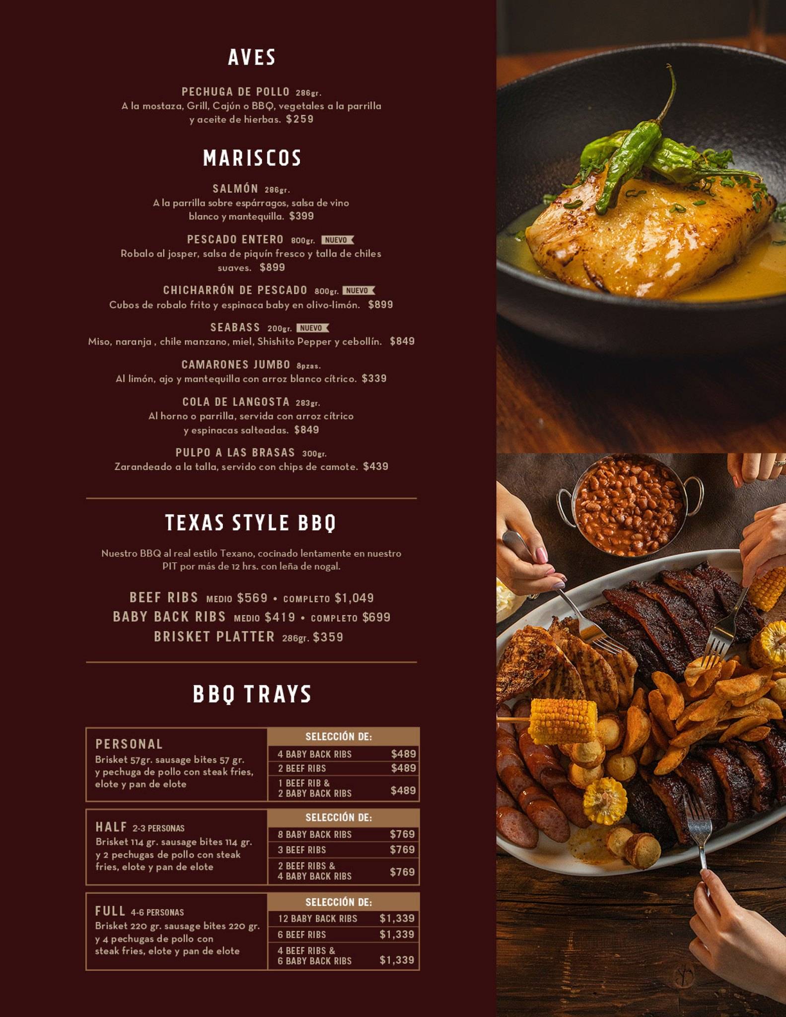 Carta de Great American Steakhouse - Ciudad Juárez, Ciudad Juarez, Blvd. Teófilo Borunda 8681 ...