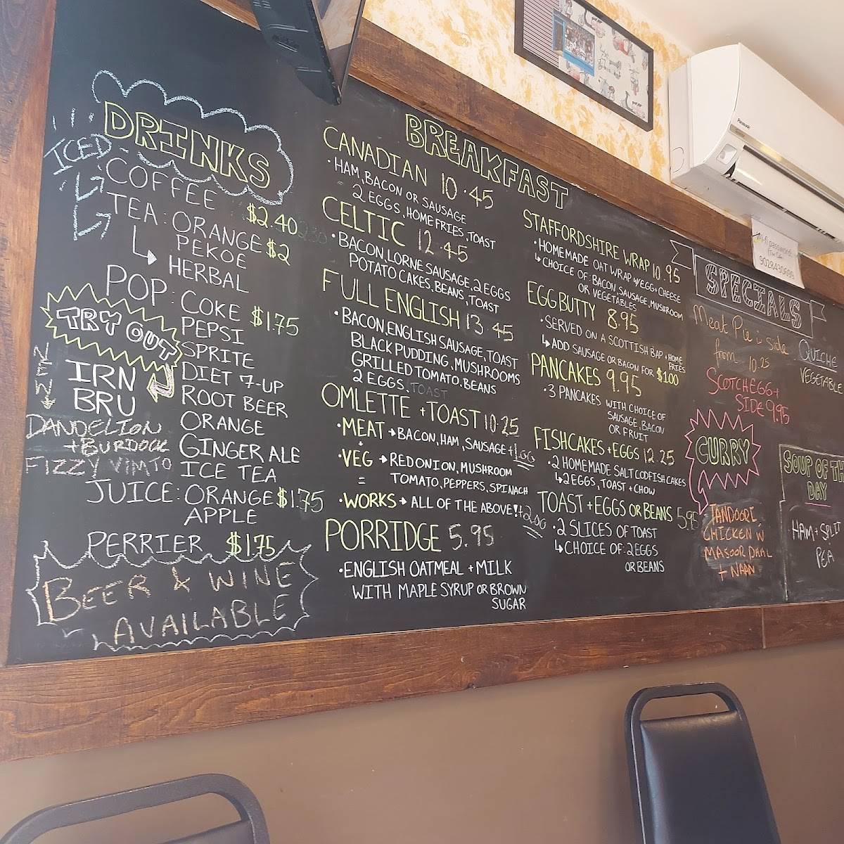 Menu at Great British Grub cafe, Truro