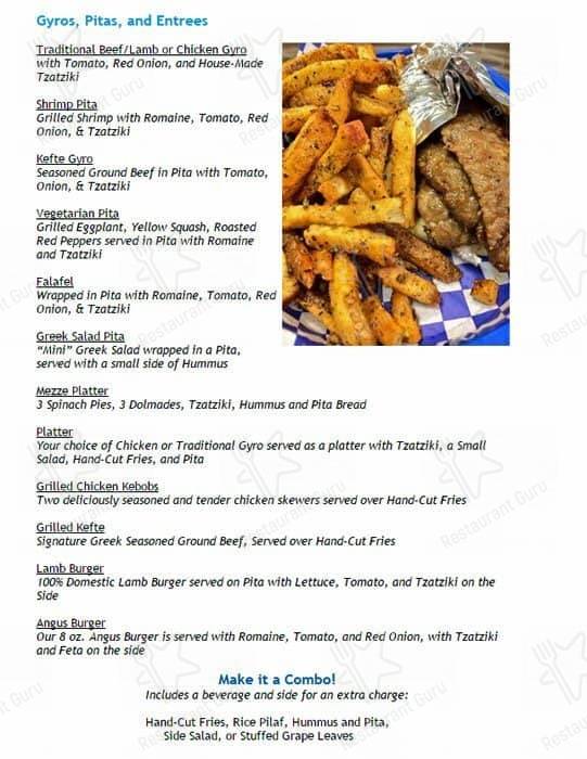 Menu at Greco Fresh Grille - Blakeney restaurant, Charlotte, Rea Rd Suite E