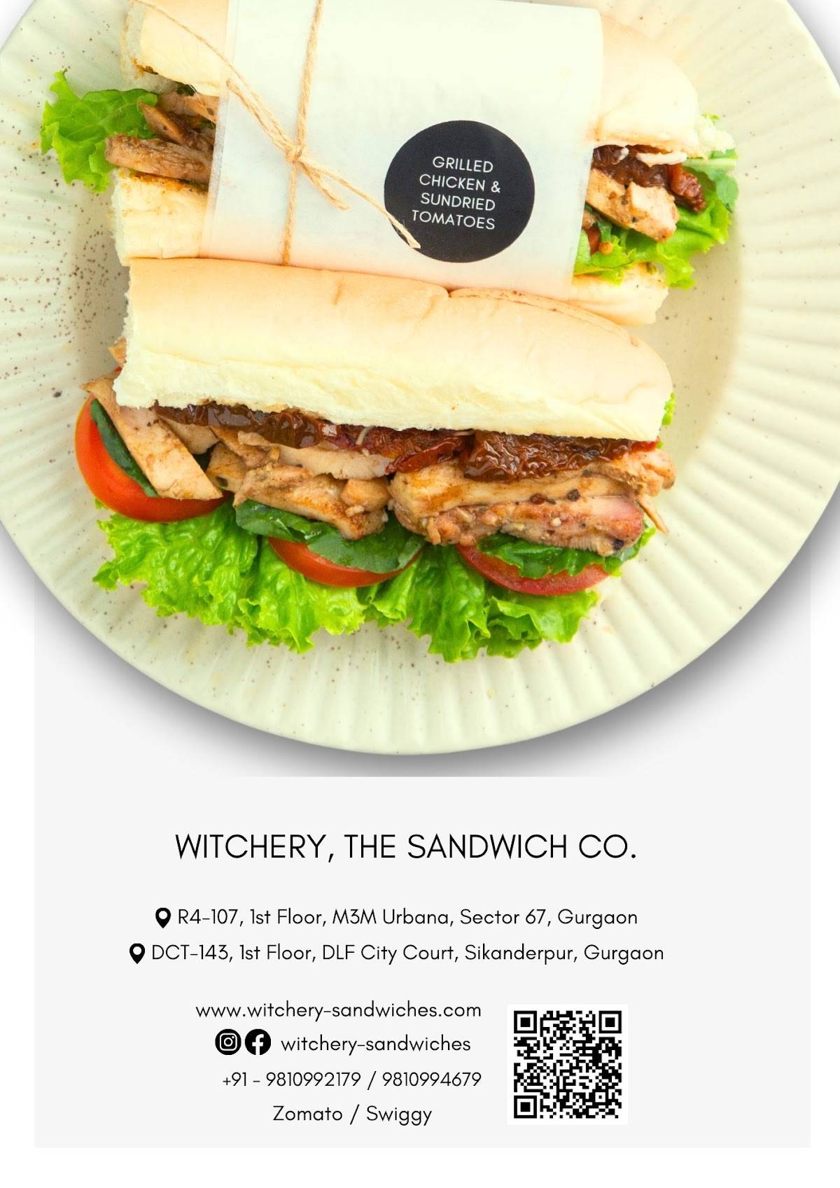 Menu at WITCHERY, THE SANDWICH CO., Gurugram, Shop No. DCT-143