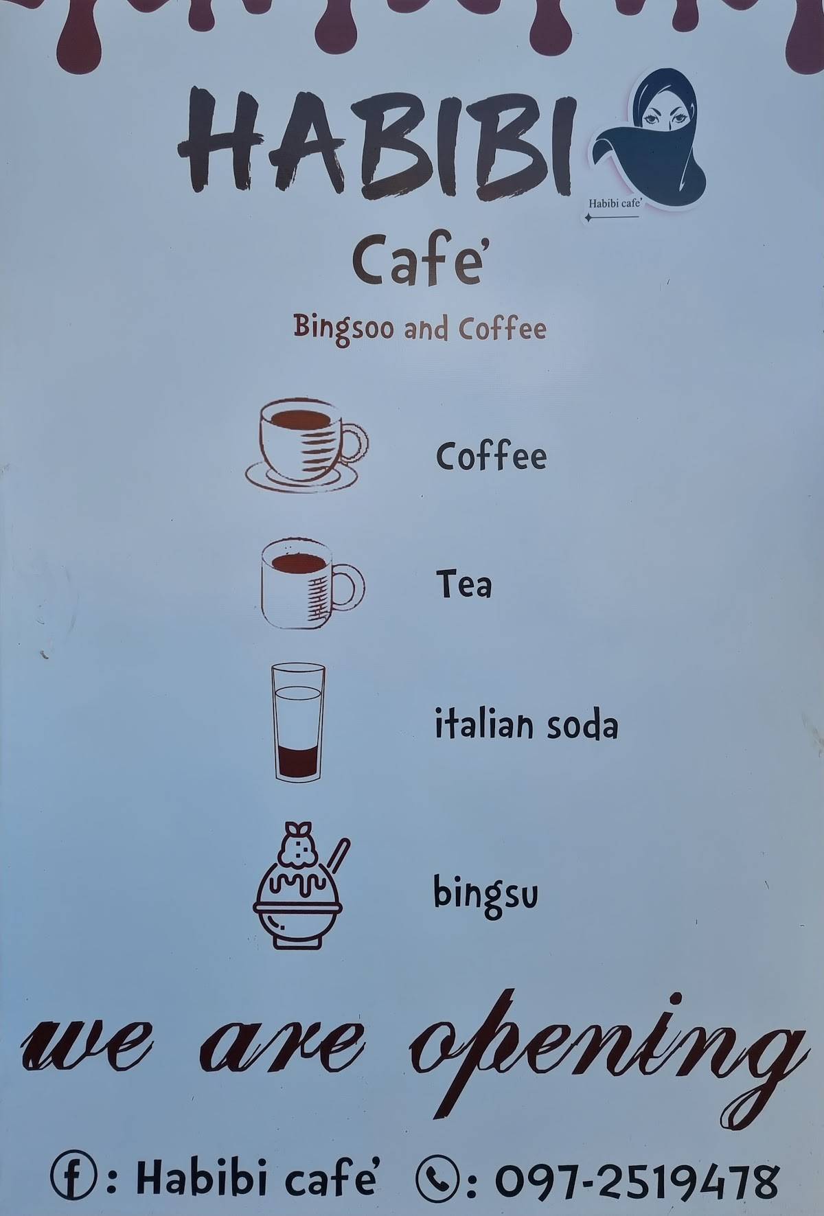 Menu at HABIBI CAFE ( ฮาบี้กาแฟ ), Thailand