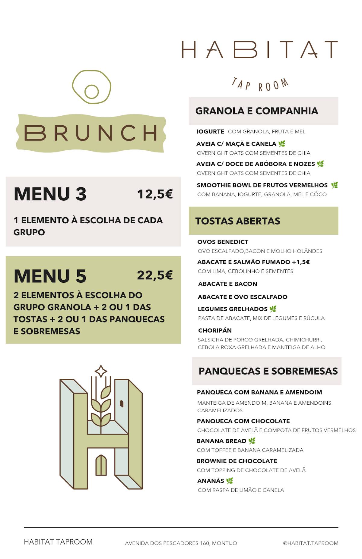 Menu em Restaurante Habitat Taberna Moderna, Montijo