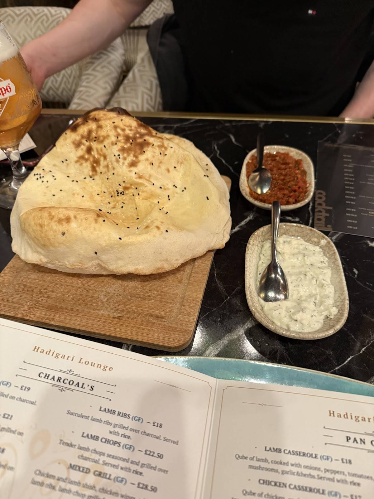 Menu at Hadigari Mediterranean Bar & Grill, Worksop