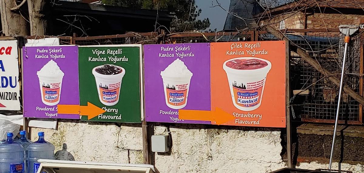 Carta de Hamdi Baba Köfte Piyaz, Estambul, Barış Manço Cd. 9/A