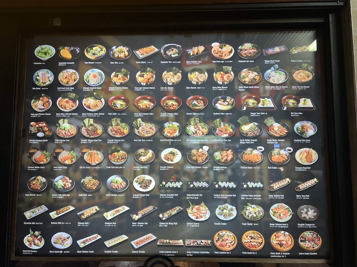 Menu at Hanamaruya Bankstown restaurant, Bankstown