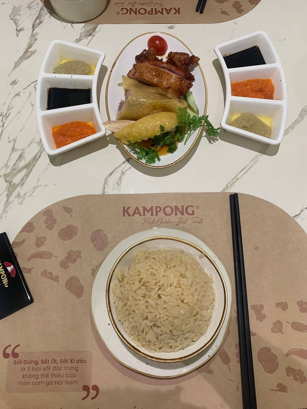 Menu at Kampong Chicken House restaurant, Hanoi, 110 D1 P. Trần Huy Liệu