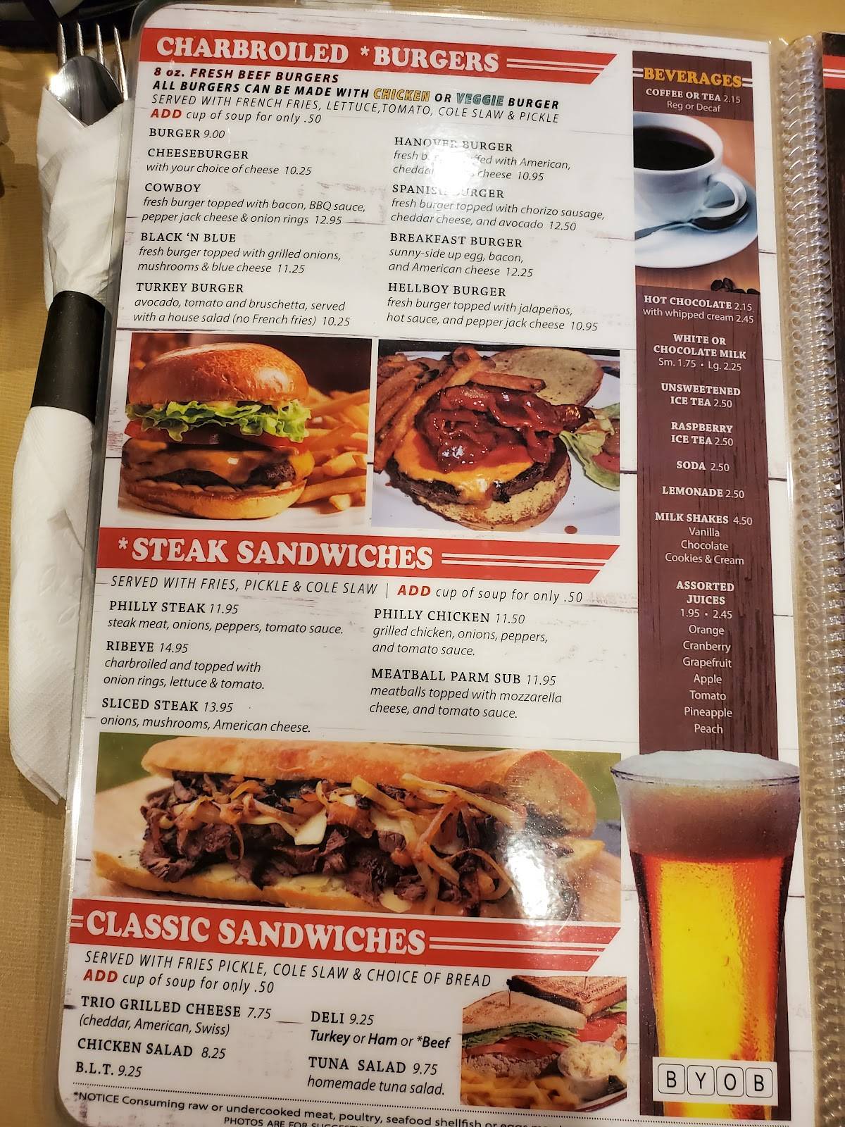 Menu at Hanover Eatery restaurant, Bethlehem