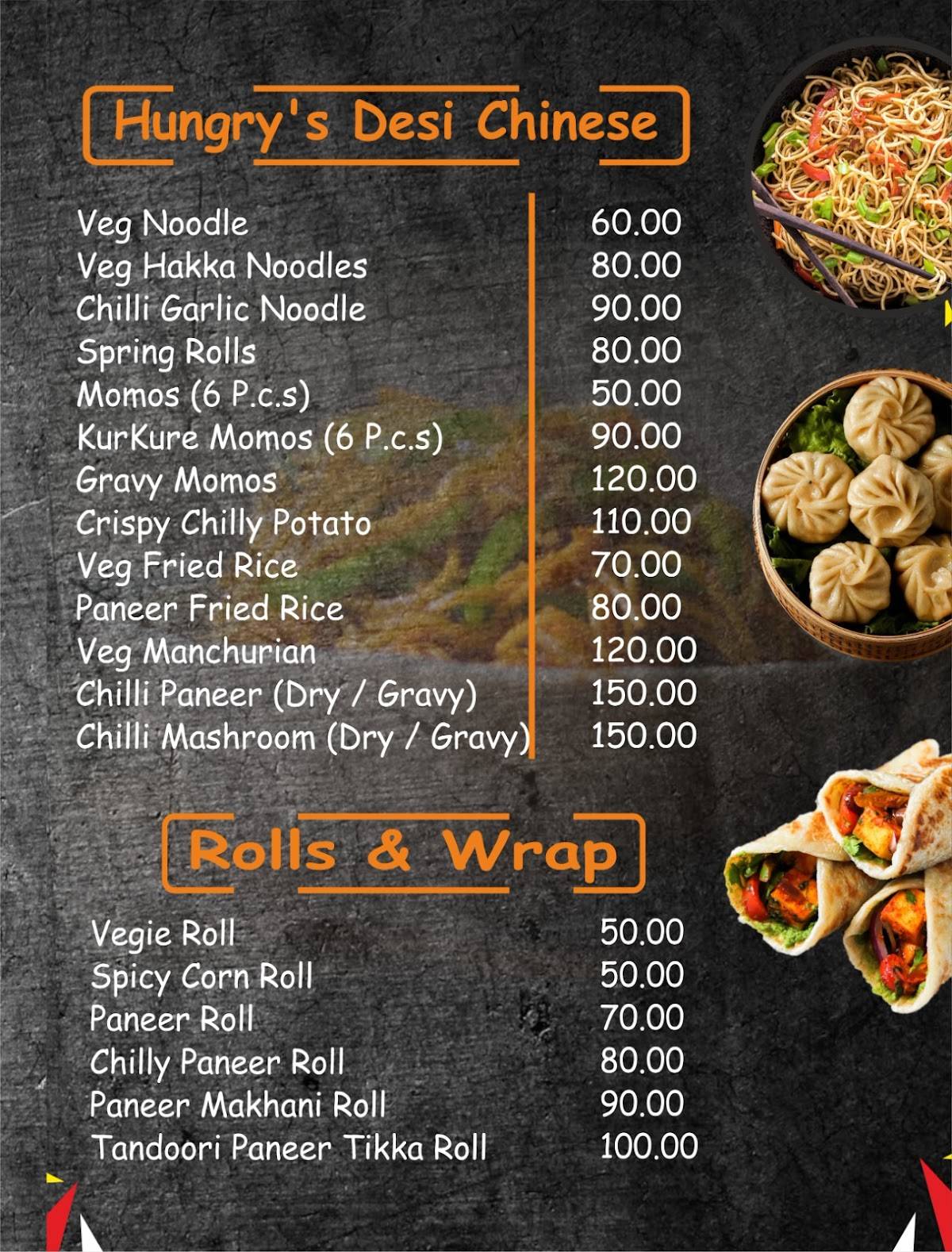 Menu at HUNGRY CAFE, Haridwar