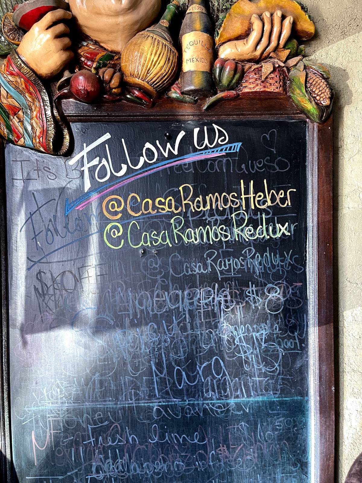 Menu at Casa Ramos restaurant, Heber-Overgaard, AZ-260