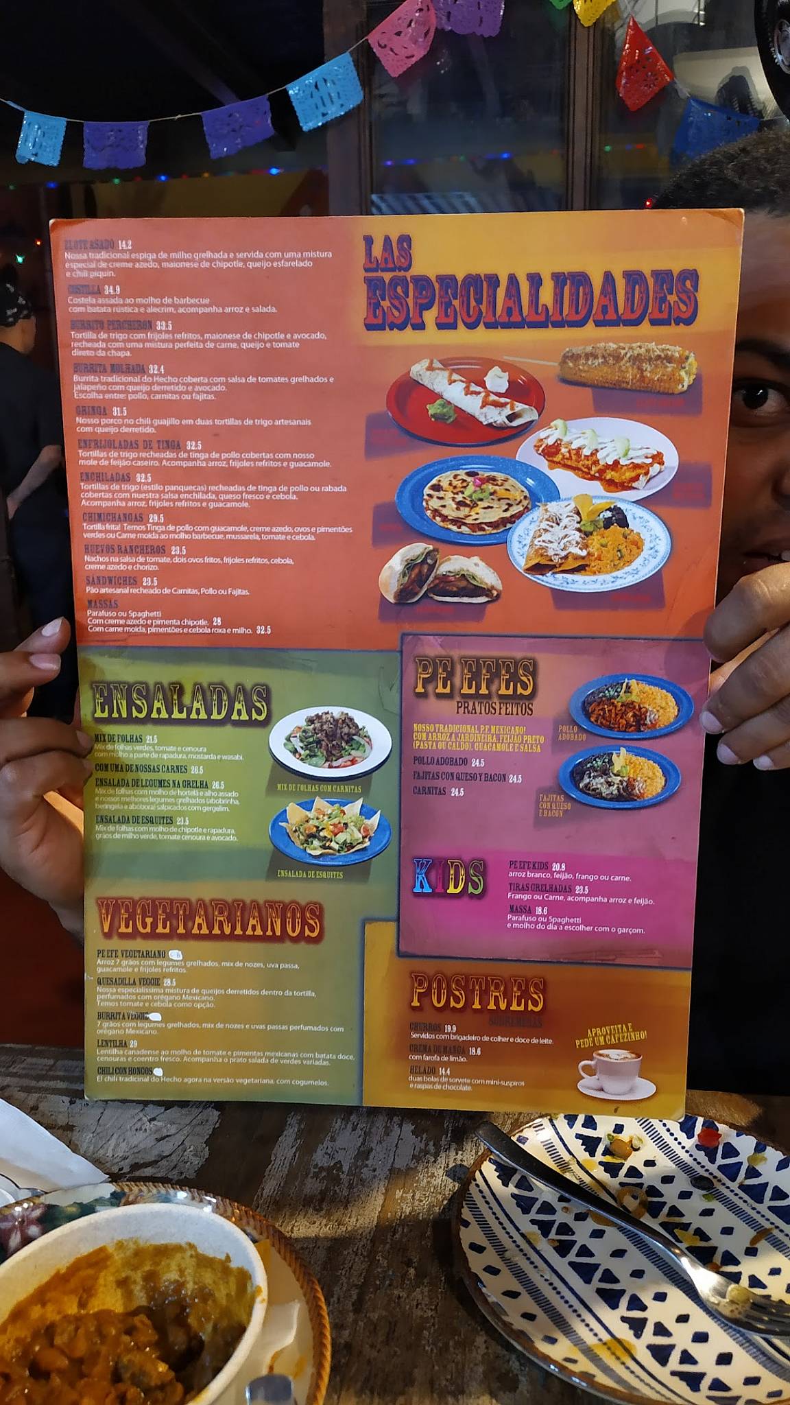 Menu em Hecho en Mexico pub & Bar, São Paulo