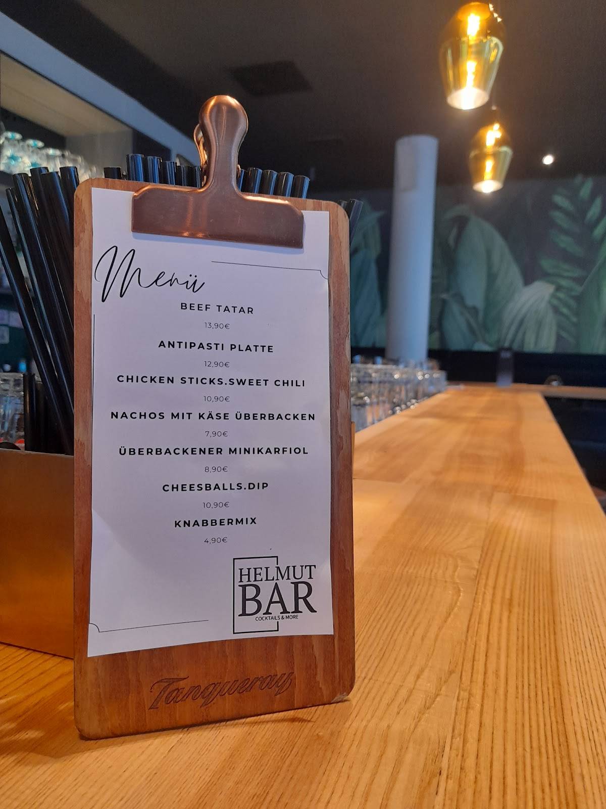 Speisekarte von Helmut-Bar, Linz