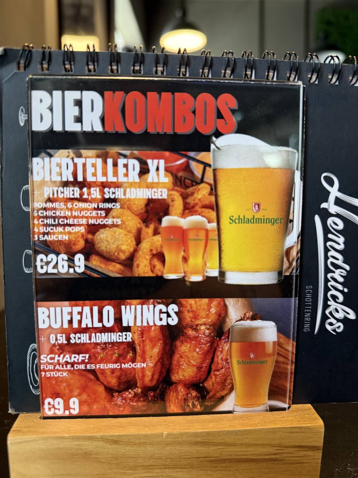 Speisekarte von MUNCHY - Burger Café Sportsbar - formerly Hendricks, Wien
