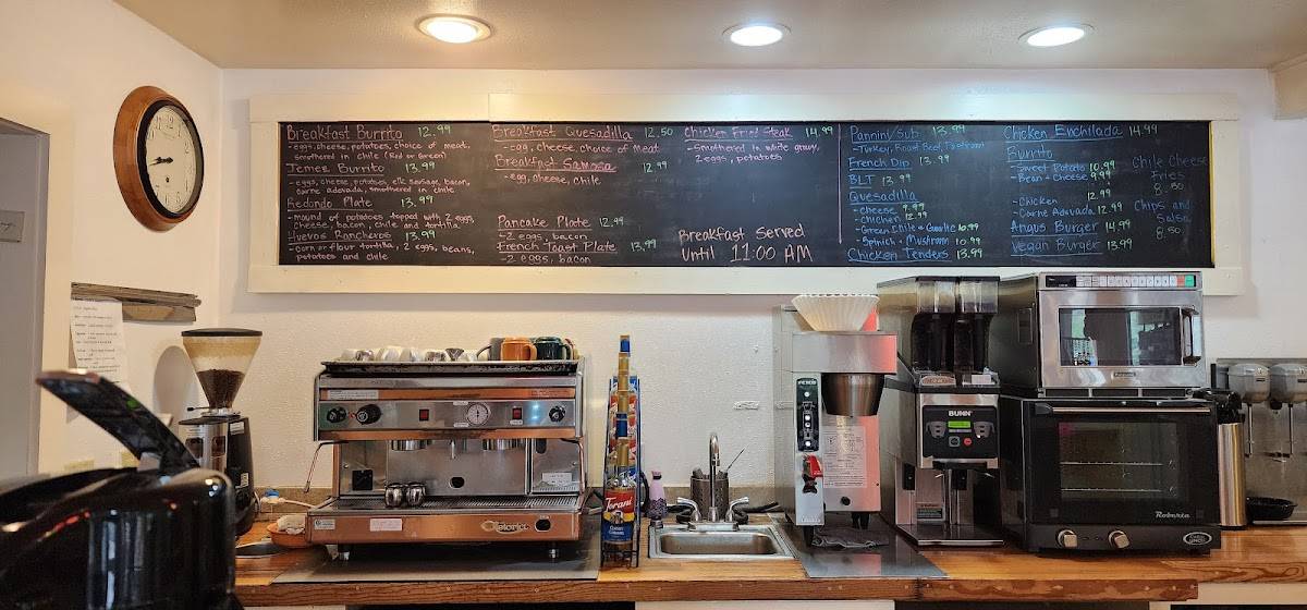 Menu at Highway 4 Cafe & Bakery, Jemez Springs