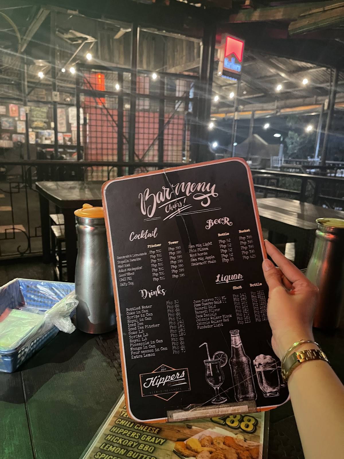 Menu at Hippers Bar and Resto Antipolo, Antipolo, Sumulong Hwy