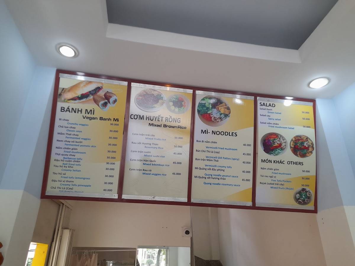 Carta del restaurante Fingerprint Chay, Ciudad Ho Chi Minh (Saigón)