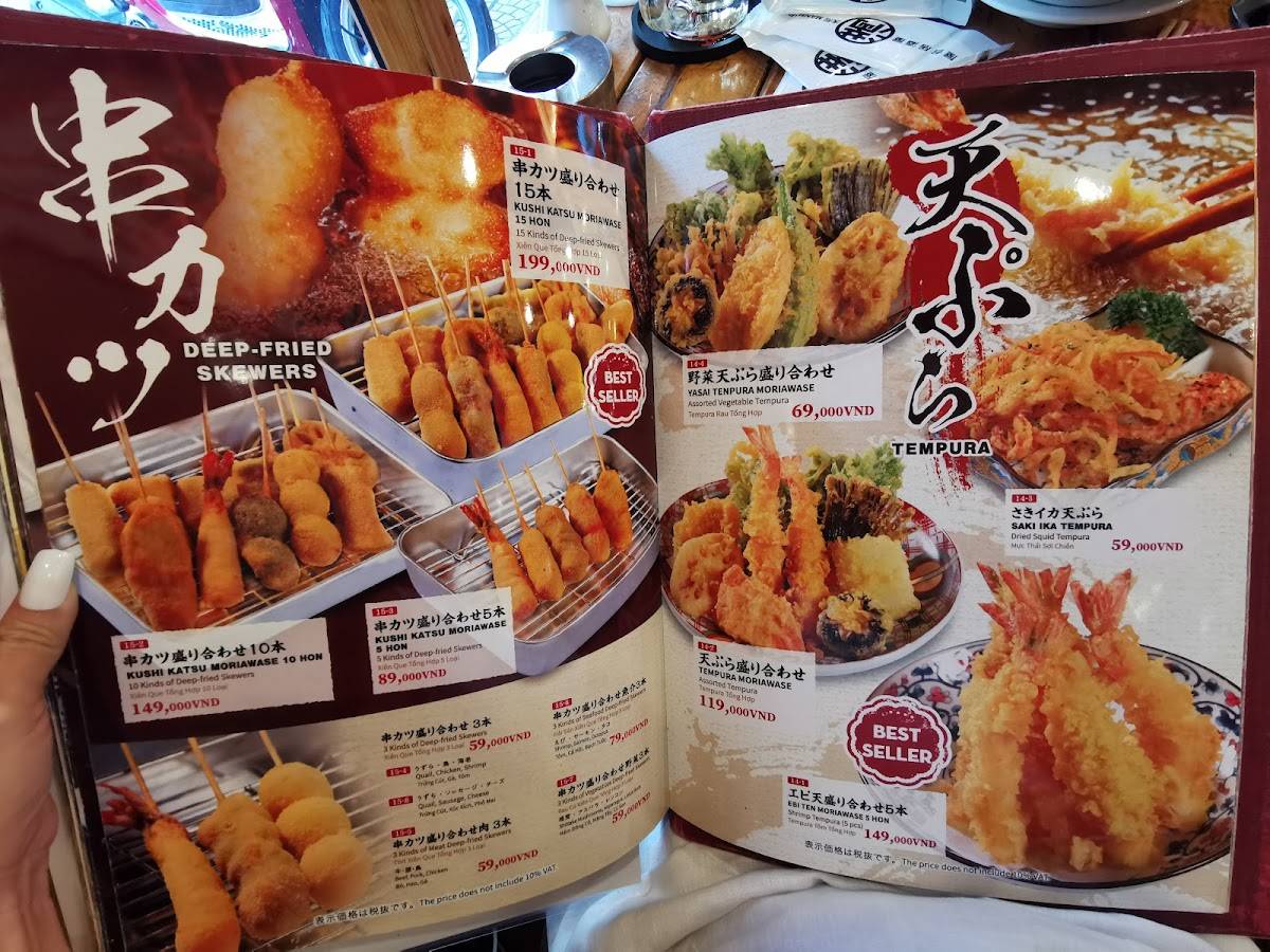 Menu at MANMARU OSAKA RESTAURANT 1, Ho Chi Minh City, 71 Mạc Đĩnh Chi ...