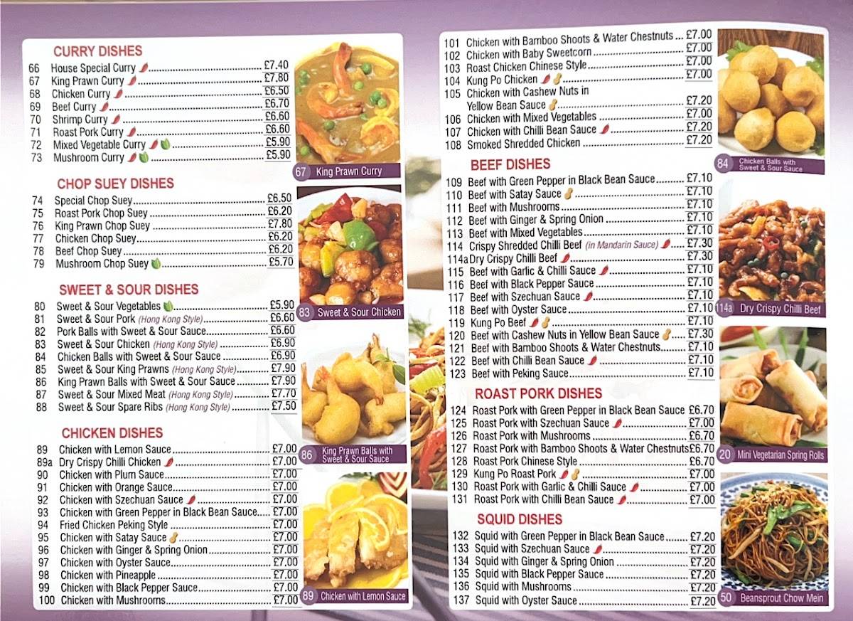 Menu at Hong Kong Kitchen fast food, Hemel Hempstead