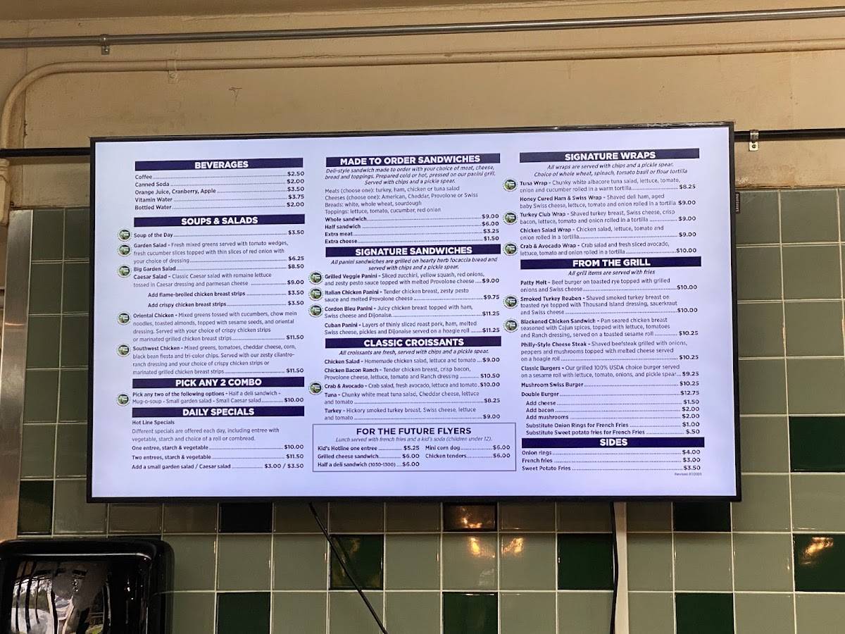 Menu at Wright Brothers Cafe, Honolulu