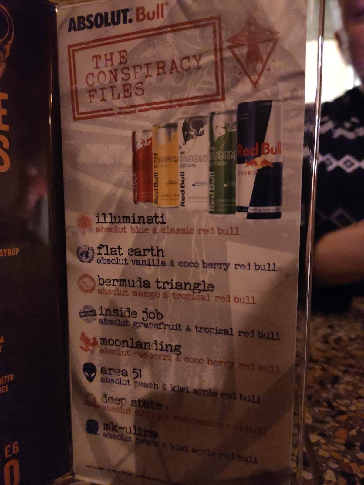 Menu at Hop House pub & bar, Bangor