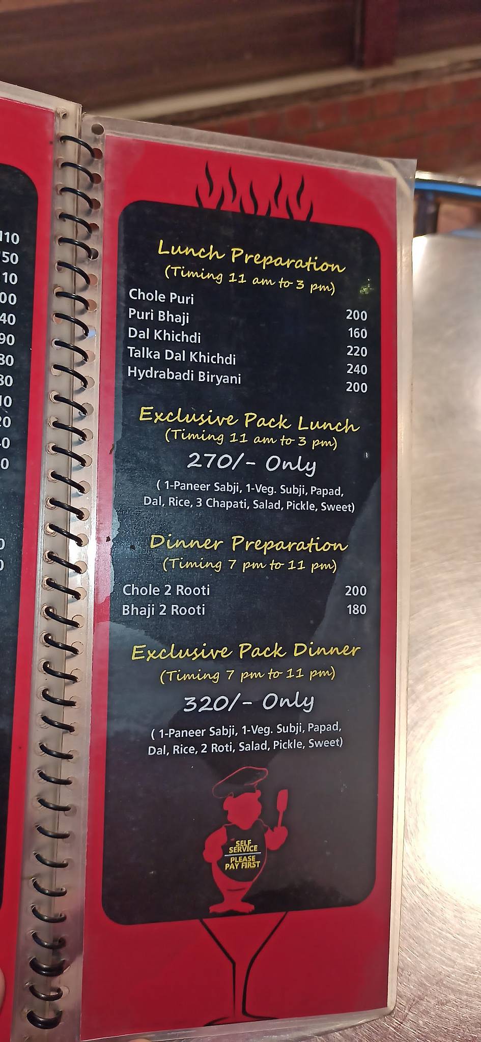 Menu at Hot Bite, Vadodara