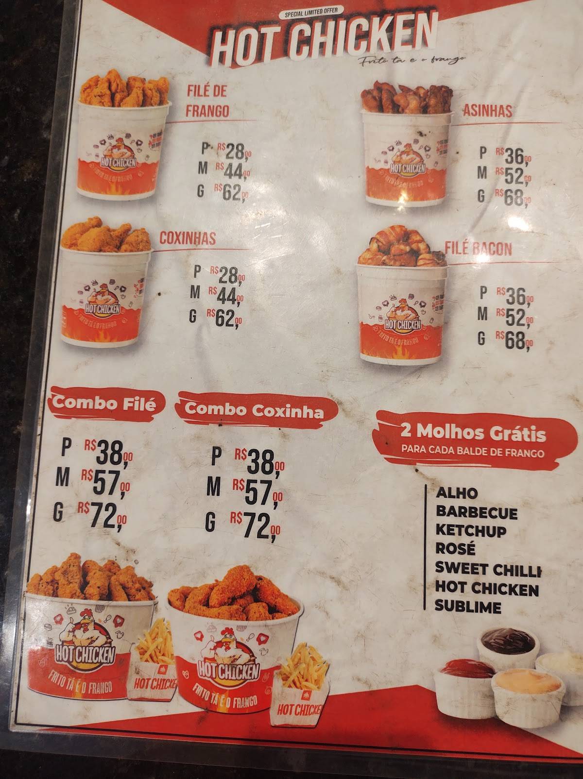 Menu em Hot Chicken - Frango Frito restaurante, Uberaba