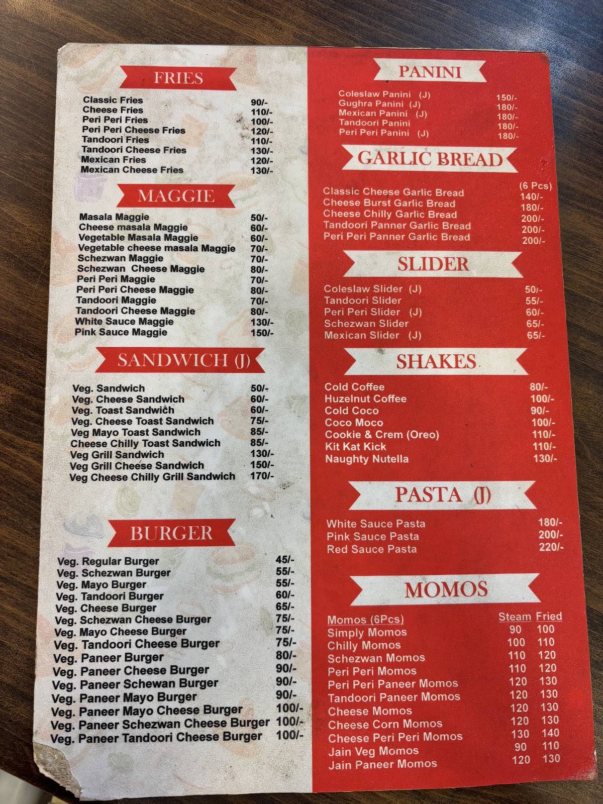 Menu at House of delicious (Vidhyvihar), Mumbai