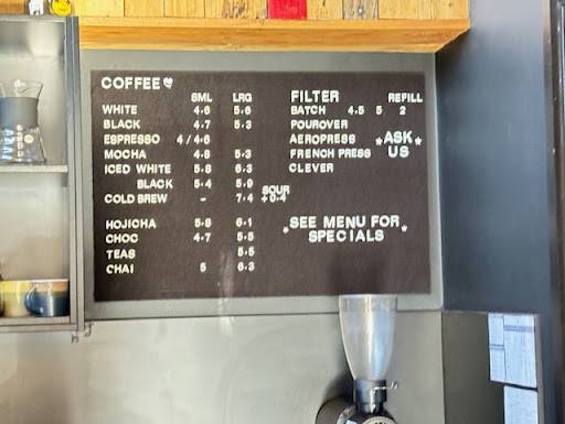 Menu at Humblebee Coffee cafe, Mount Hawthorn, 77 Coogee St