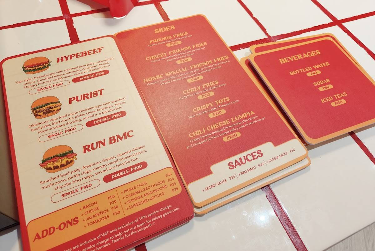 Menu at Hungry Homies - Marikina restaurant, Marikina