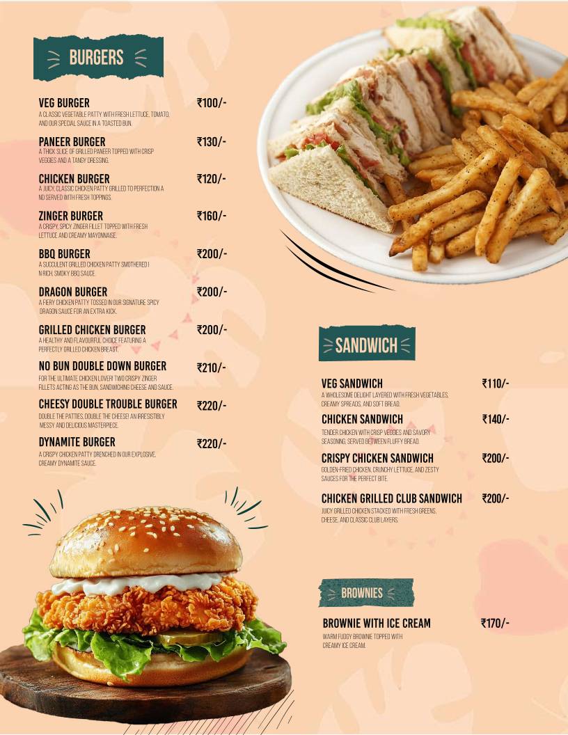 Menu at Hungry wok, Mangaluru