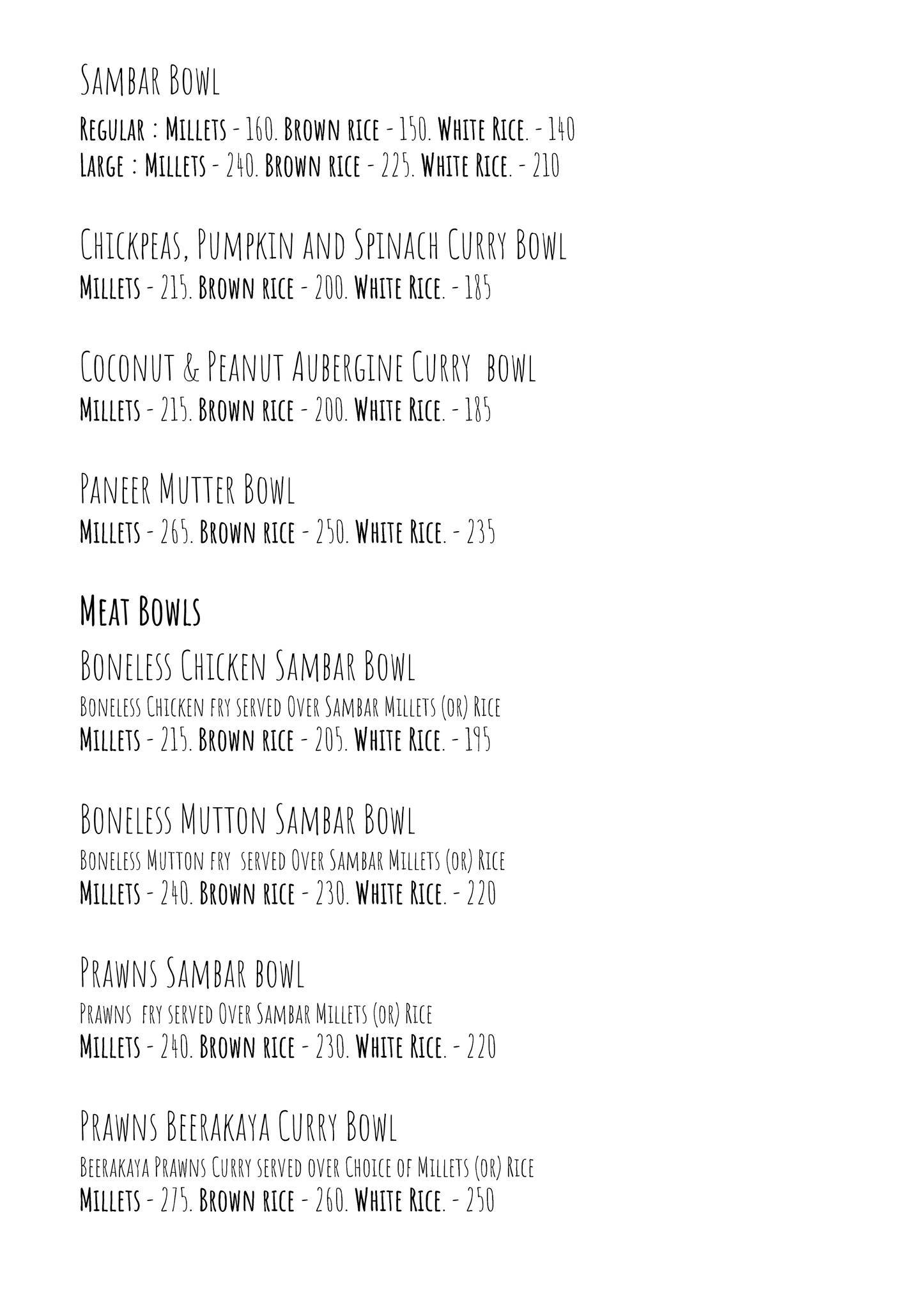 Menu at Paaka Organic Cafe, Hyderabad, Nallagandla - Tellapur Rd
