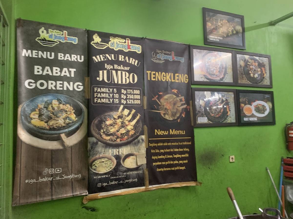 Menu at Iga Bakar Si Jangkung Jalan Progo restaurant, Bandung
