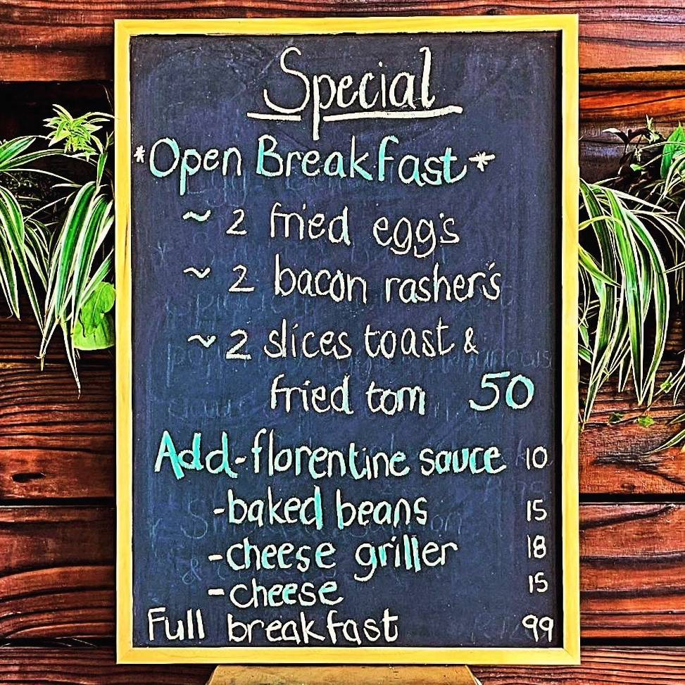 Menu at Ignite Social Cafe, East London