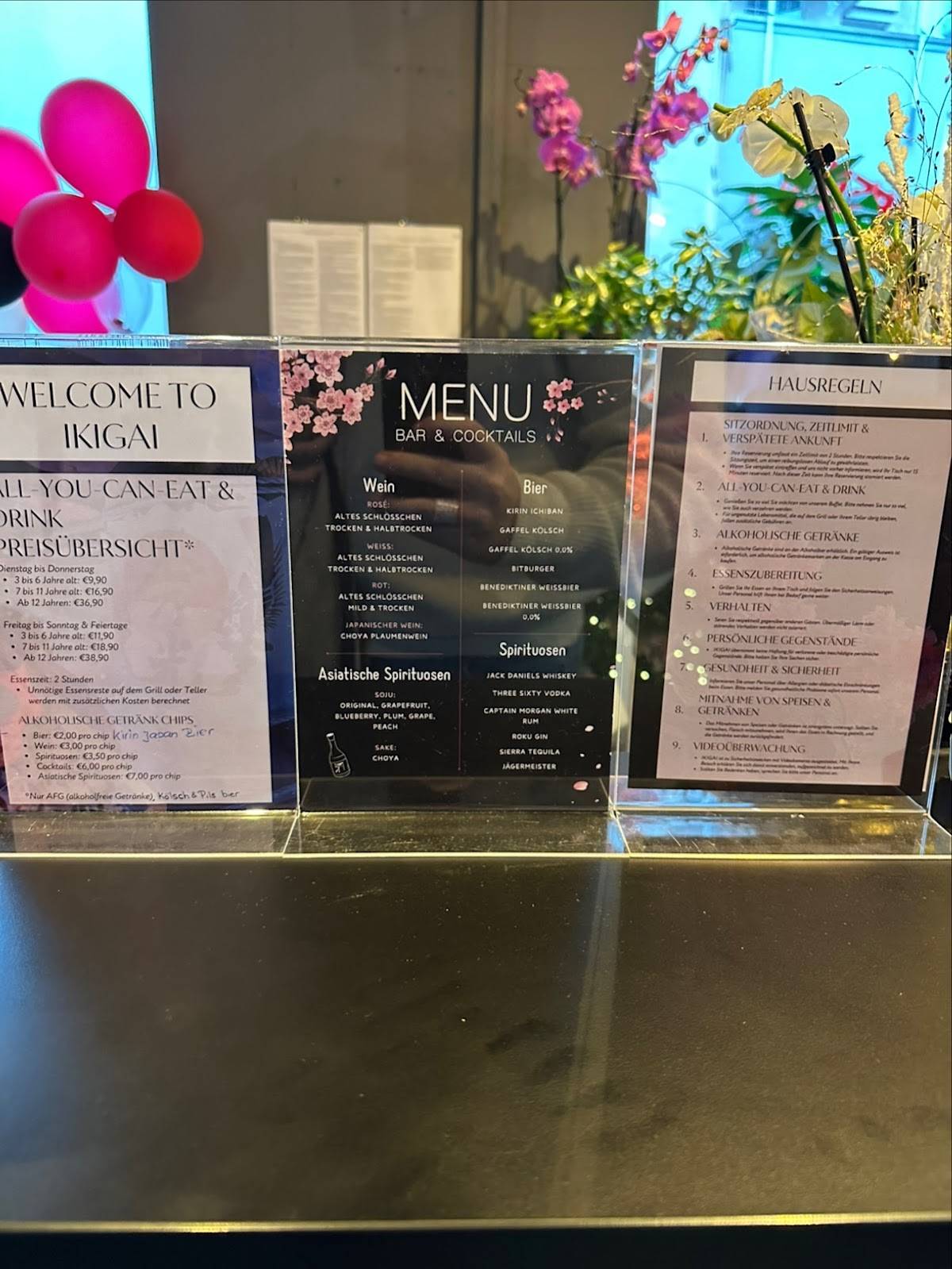 Menu at IKIGAI - Japanese BBQ, Cologne